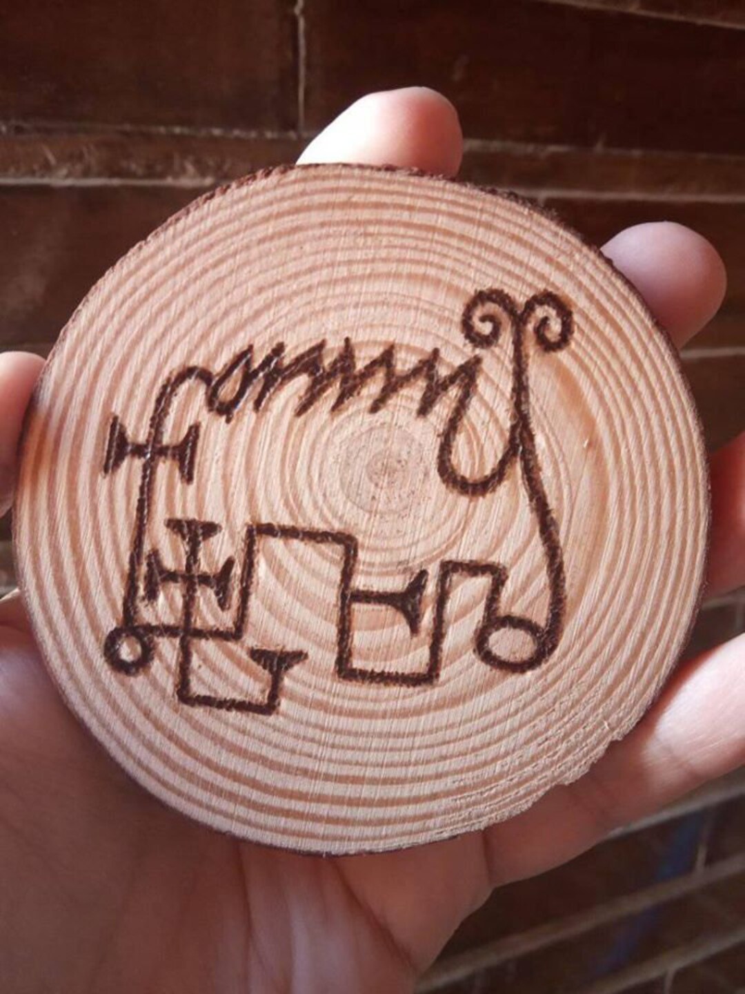 Amy Sigil Wood Burned by Hand Seal Spirit Goetia Size Aprox 8 Cm - Etsy
