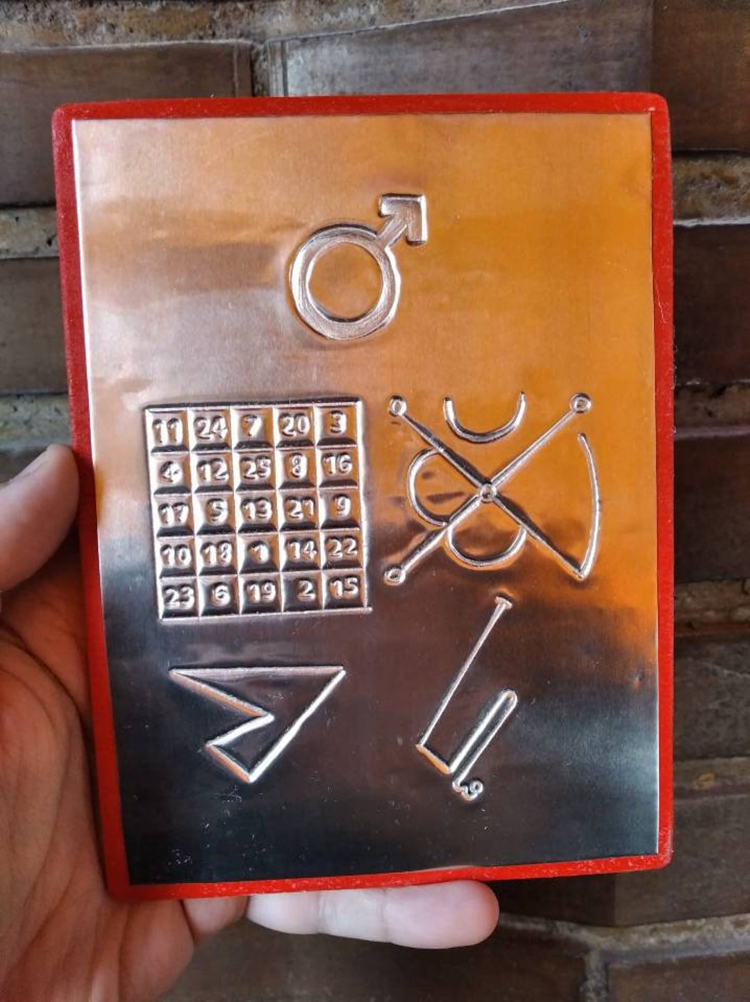 PLANETARY SIGILS Mars KAMEA Size 16 Cm X 12 Cm Aprox - Etsy