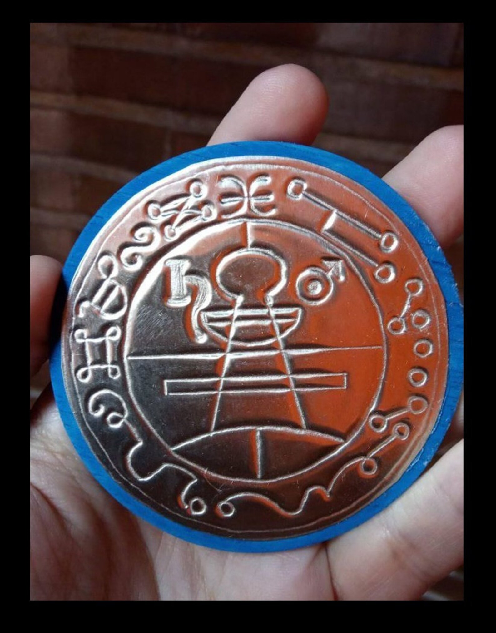 Seal of Solomon Carve in Tin Jupiter Metal TALISMANS Size - Etsy
