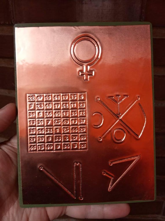 PLANETARY SIGILS Venus KAMEA Size 16 Cm X 12 Cm Aprox - Etsy