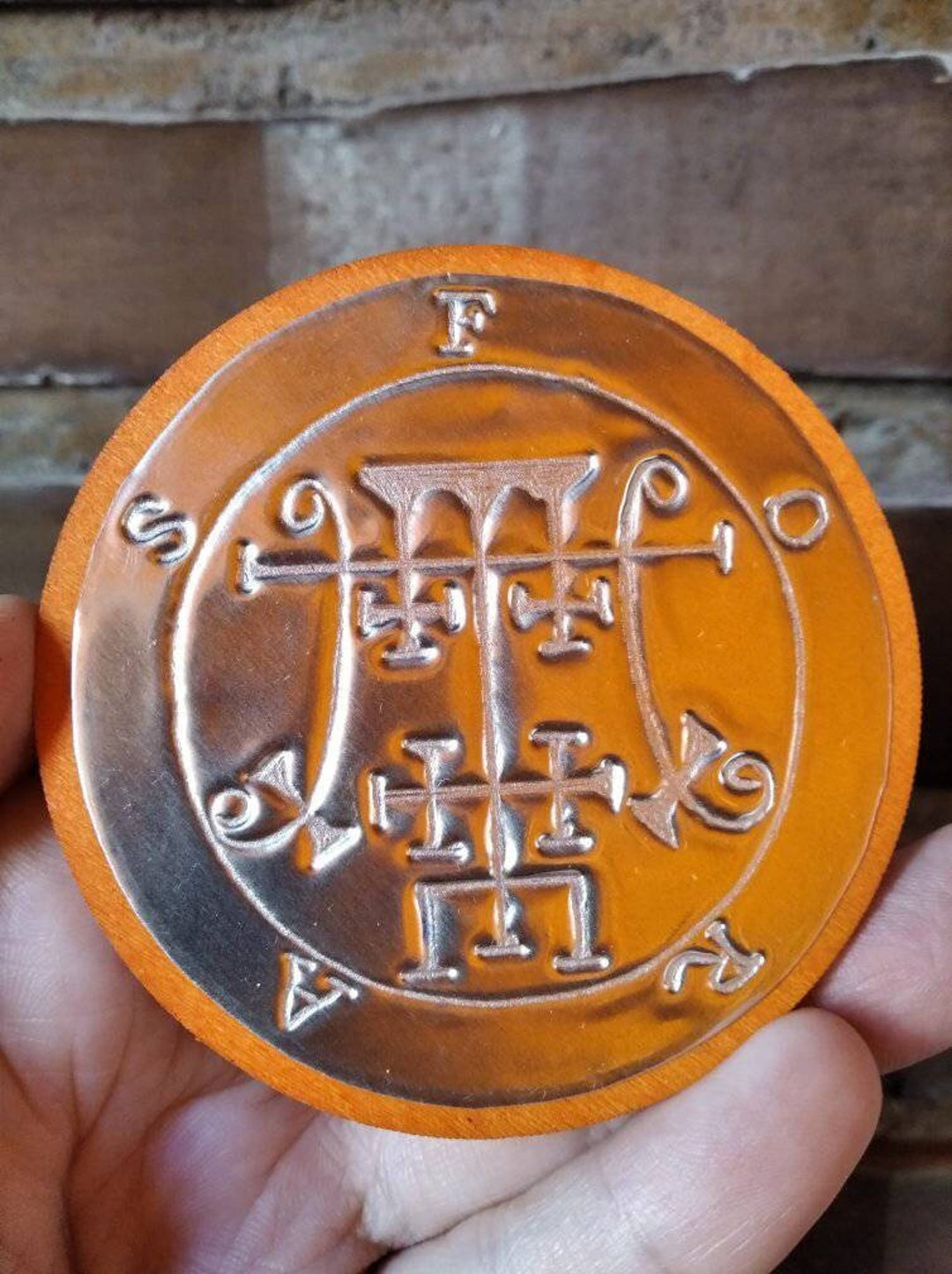 FORAS Sigil Metal Seal Spirit Goetia Size Aprox 76 Cm - Etsy