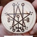 Camio Sigil Wood Burned by Hand Seal Spirit Goetia Size - Etsy