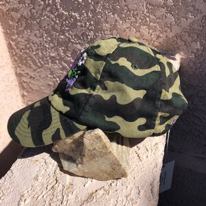 Embroidered Floral Camo Cap - Etsy