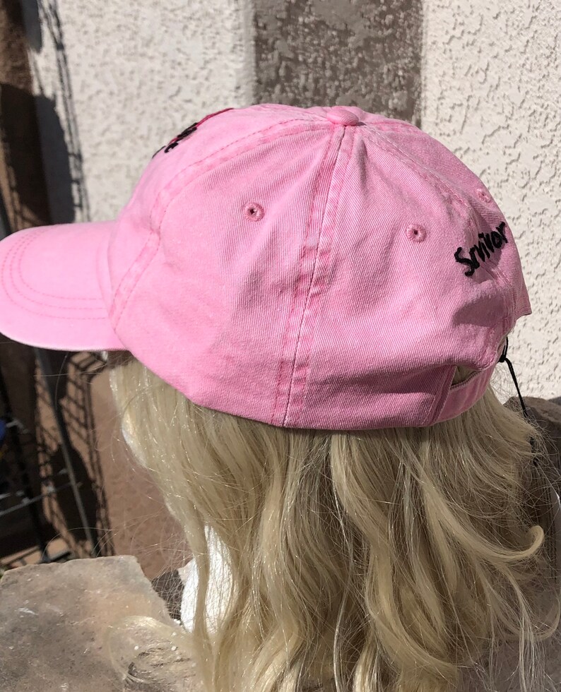 Embroidered Pink Awareness Ribbon Cap Breast Cancer Cap - Etsy