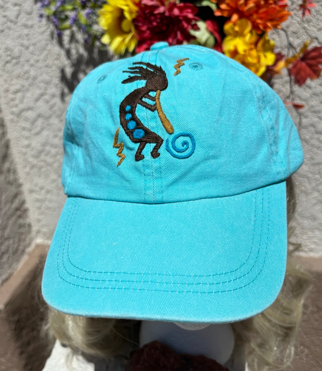 Hand Embroidered Kokopelli Cap, Southwest Cap, Kokopelli Hat - Etsy