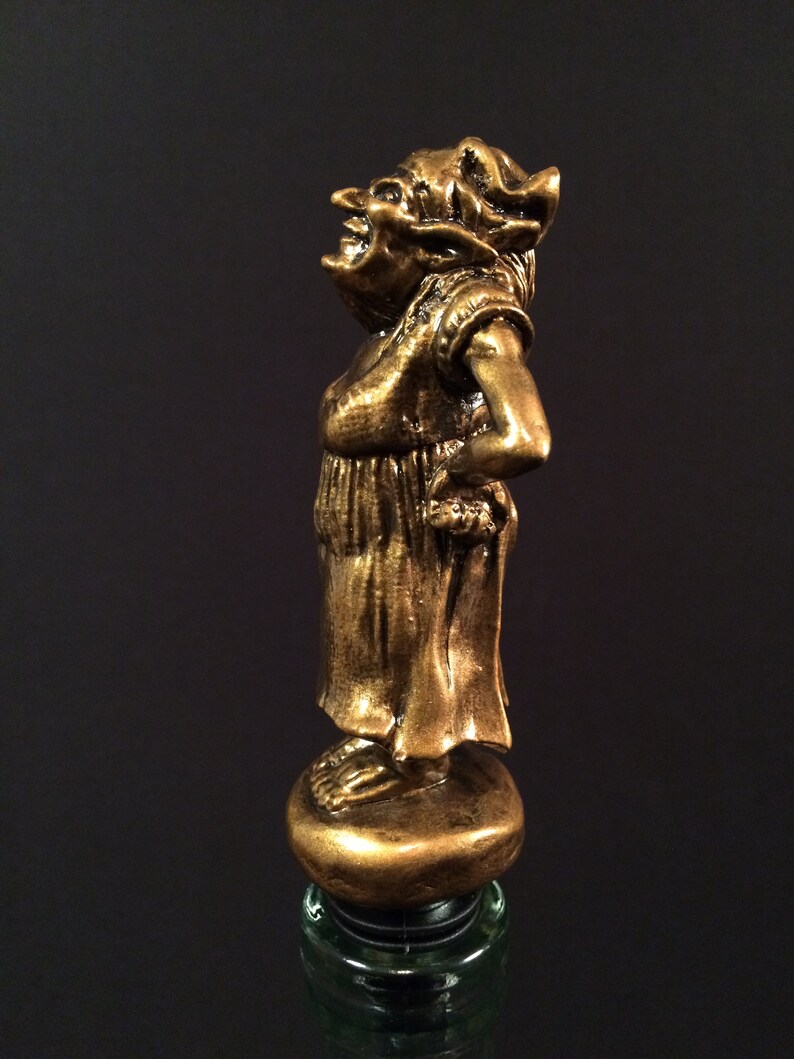 Anne Hauser Wine Goblin Cast Sculpture Fine Art Bottle - Etsy