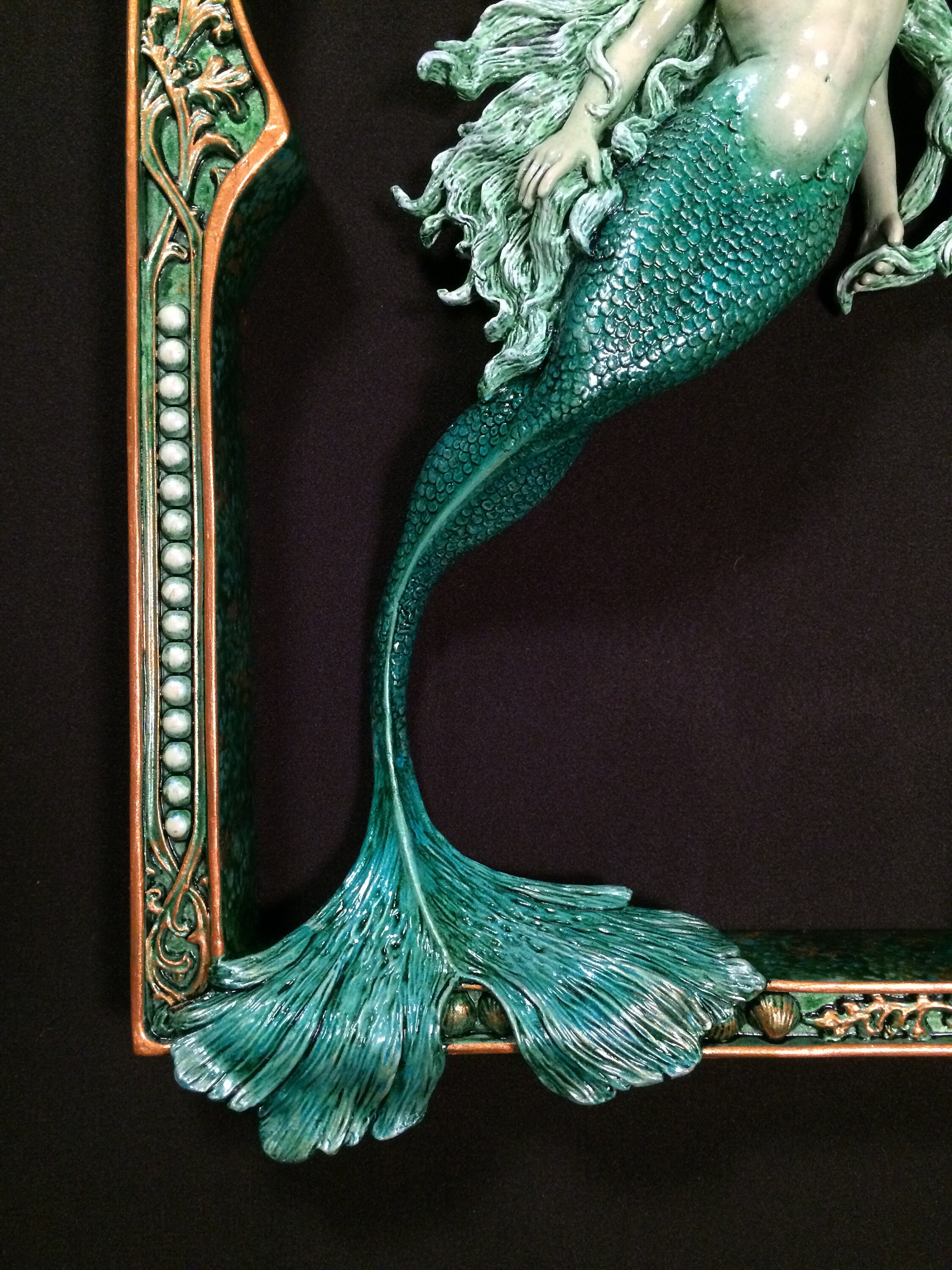 Marin 12.5 Mermaid Wall Hanging Cast Hand Sculpted - Etsy