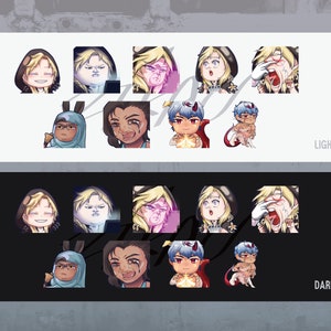 Animated Vtuber Custom Emotes, Badges, Emojis Pack (twitch, Discord and ...