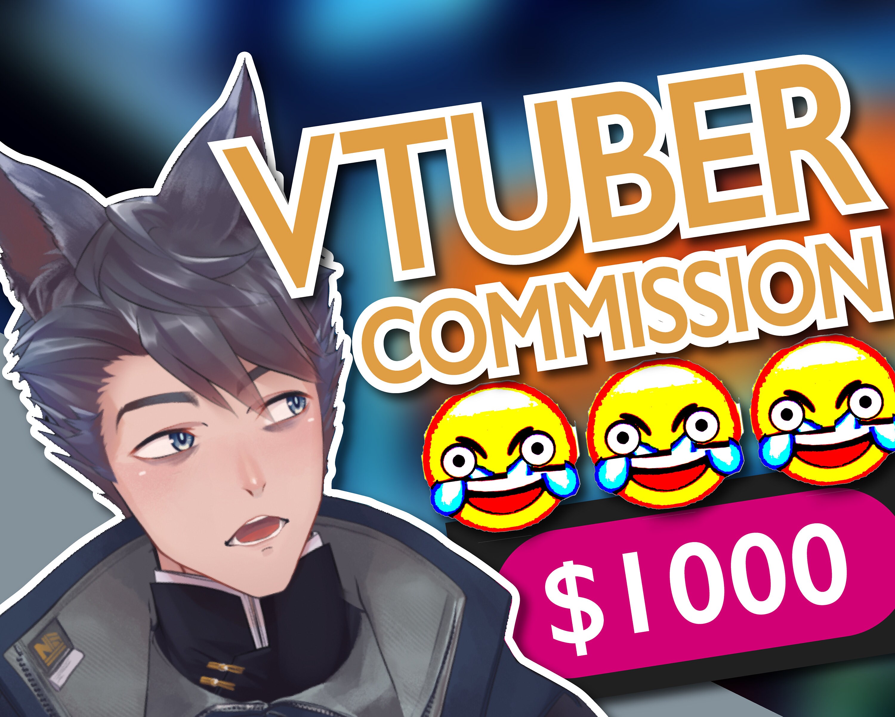Vtuber Commission design Illustration Rigging Application - Etsy Canada
