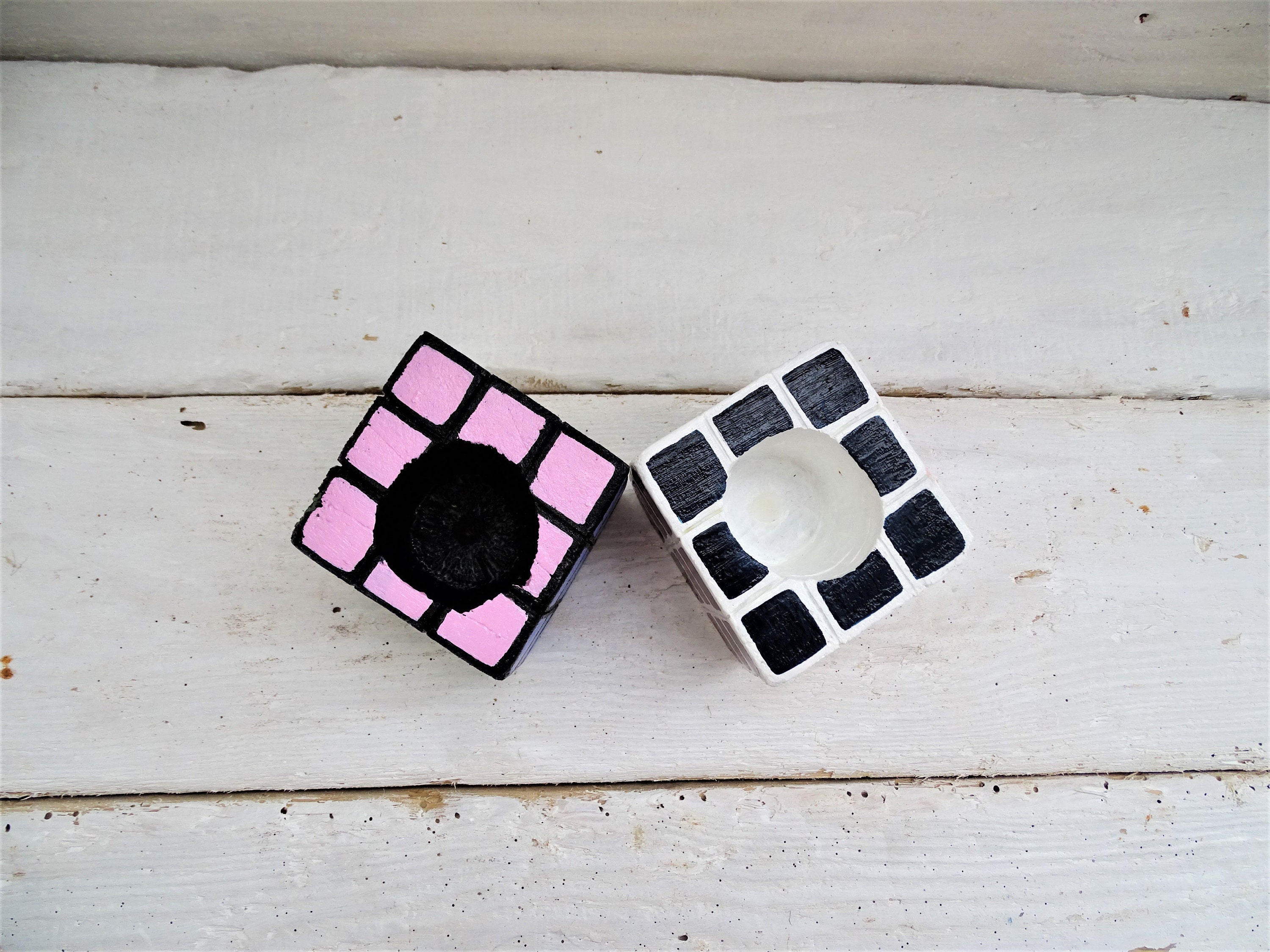 Office & School Supplies SET 2#/Cubic Pen holder made of natural ...