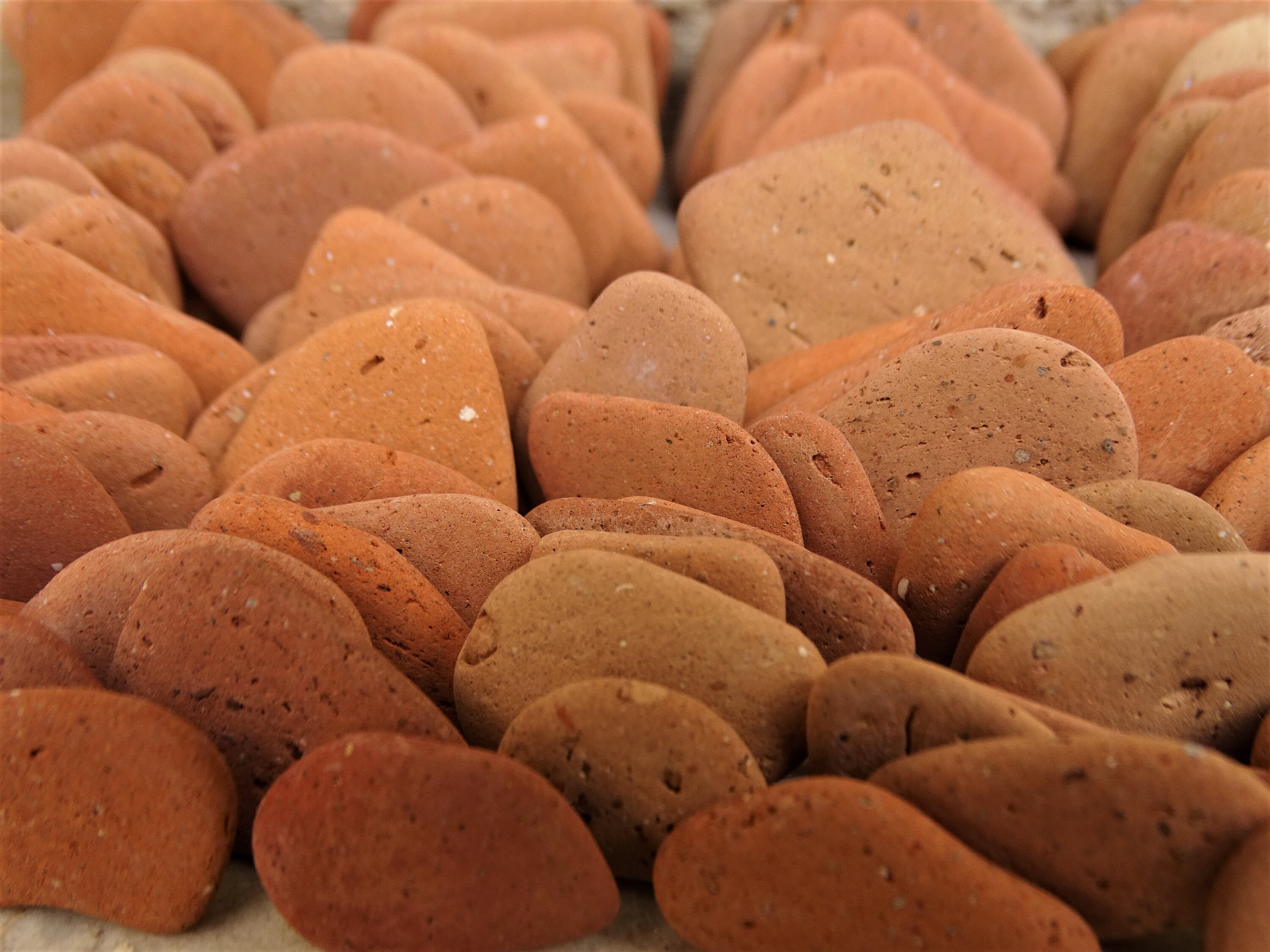 Very Thin Small and Very Small Flat Beach Terracotta Pieces - Etsy