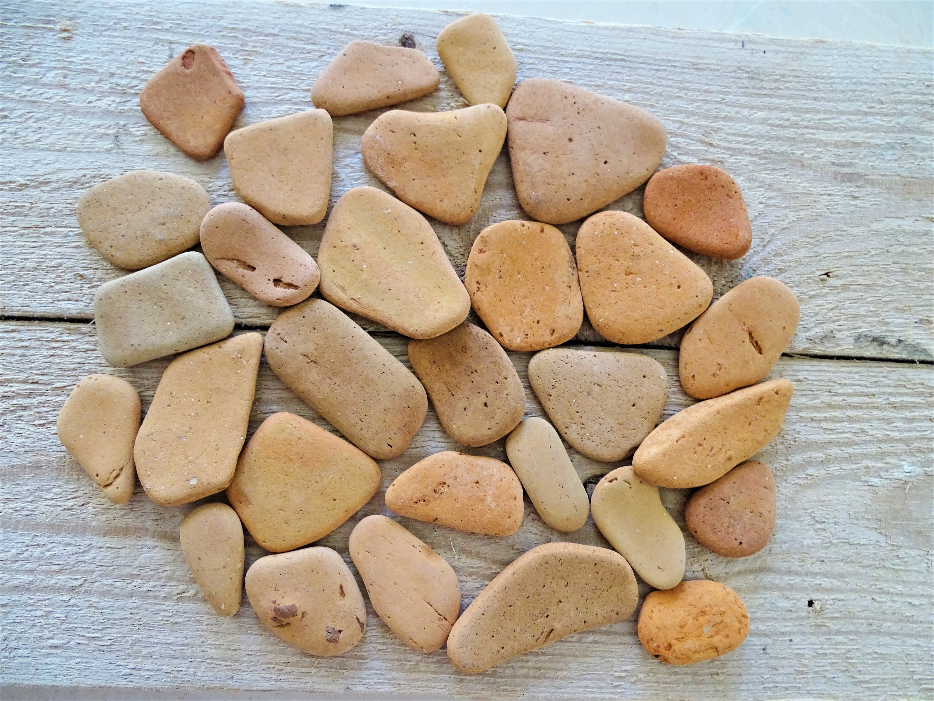 Bulk Flat Thin Beach Terracotta Pieces Medium Size 1 1/4-2 | Etsy