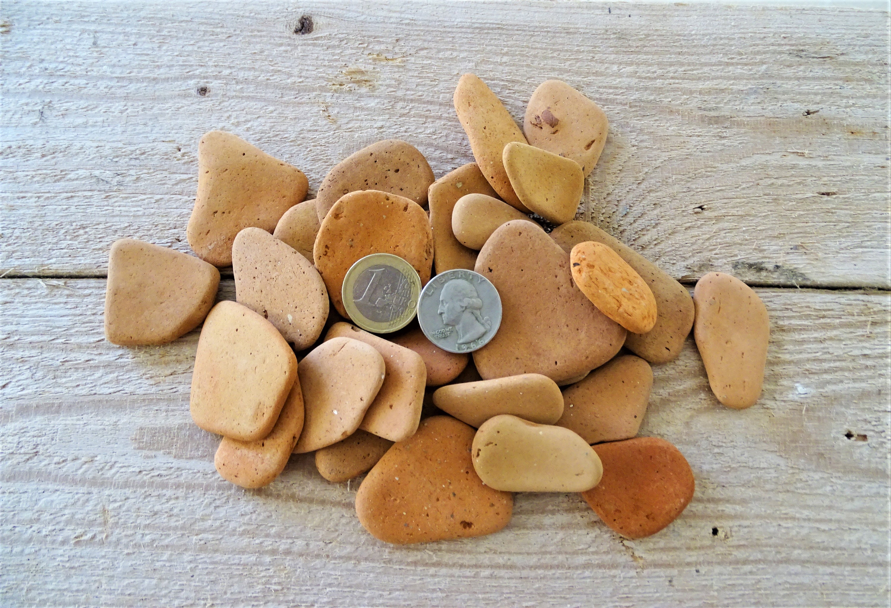 Bulk Flat Thin Beach Terracotta Pieces Medium Size 1 1/4-2 | Etsy