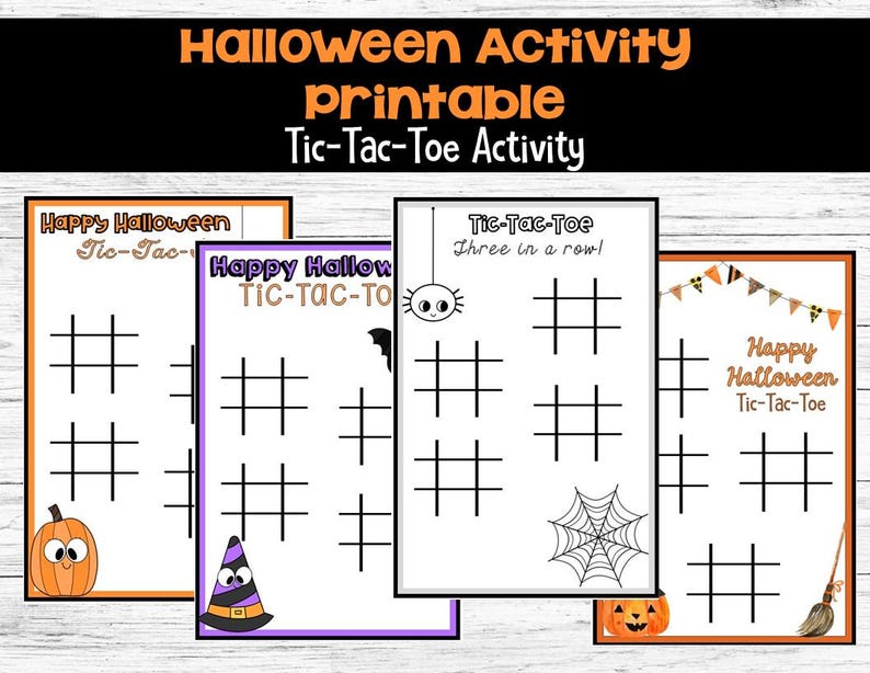 Halloween Printable Game Kid Activity or Tag/game Card,/printable Gift ...