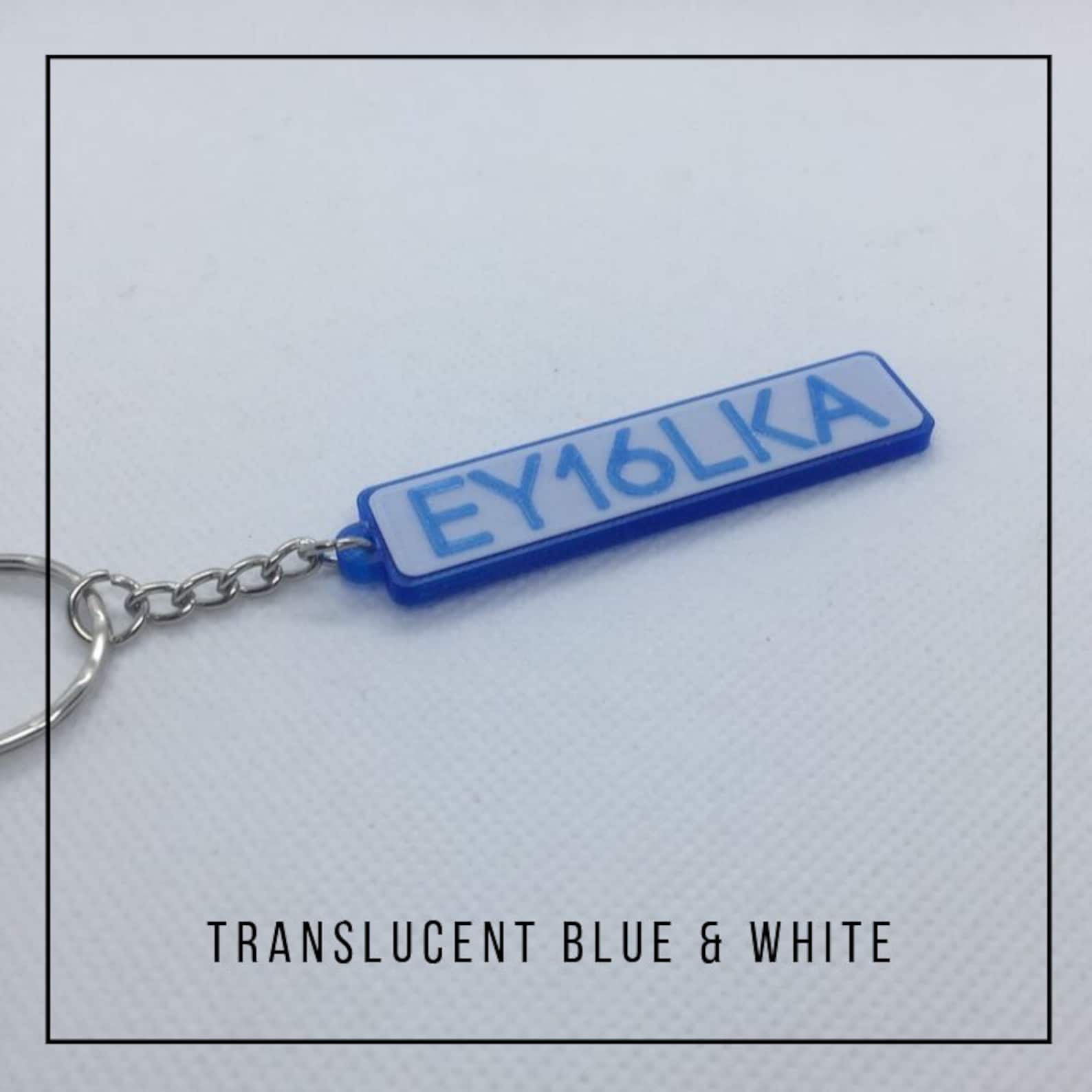 Car Number Plate Key Ring Car Reg Keyring Number Plate - Etsy UK