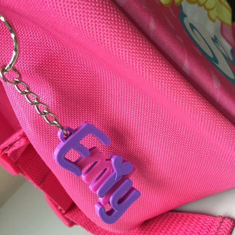 Multi-colour Personalised Keyring 3D printed keychain gifts | Etsy