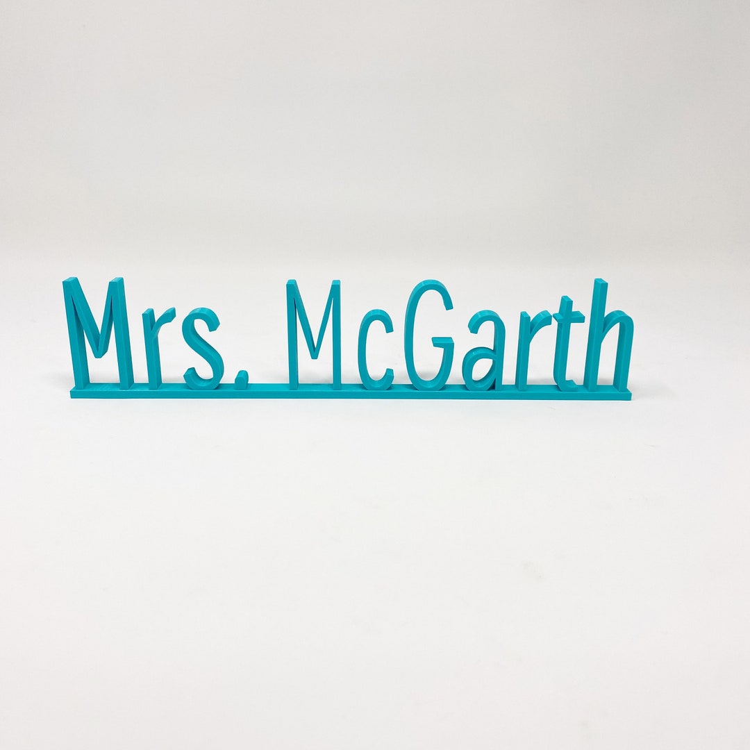 Personalised Desk Name Sign - Desk Name Plaque - Teacher Desk Sign ...