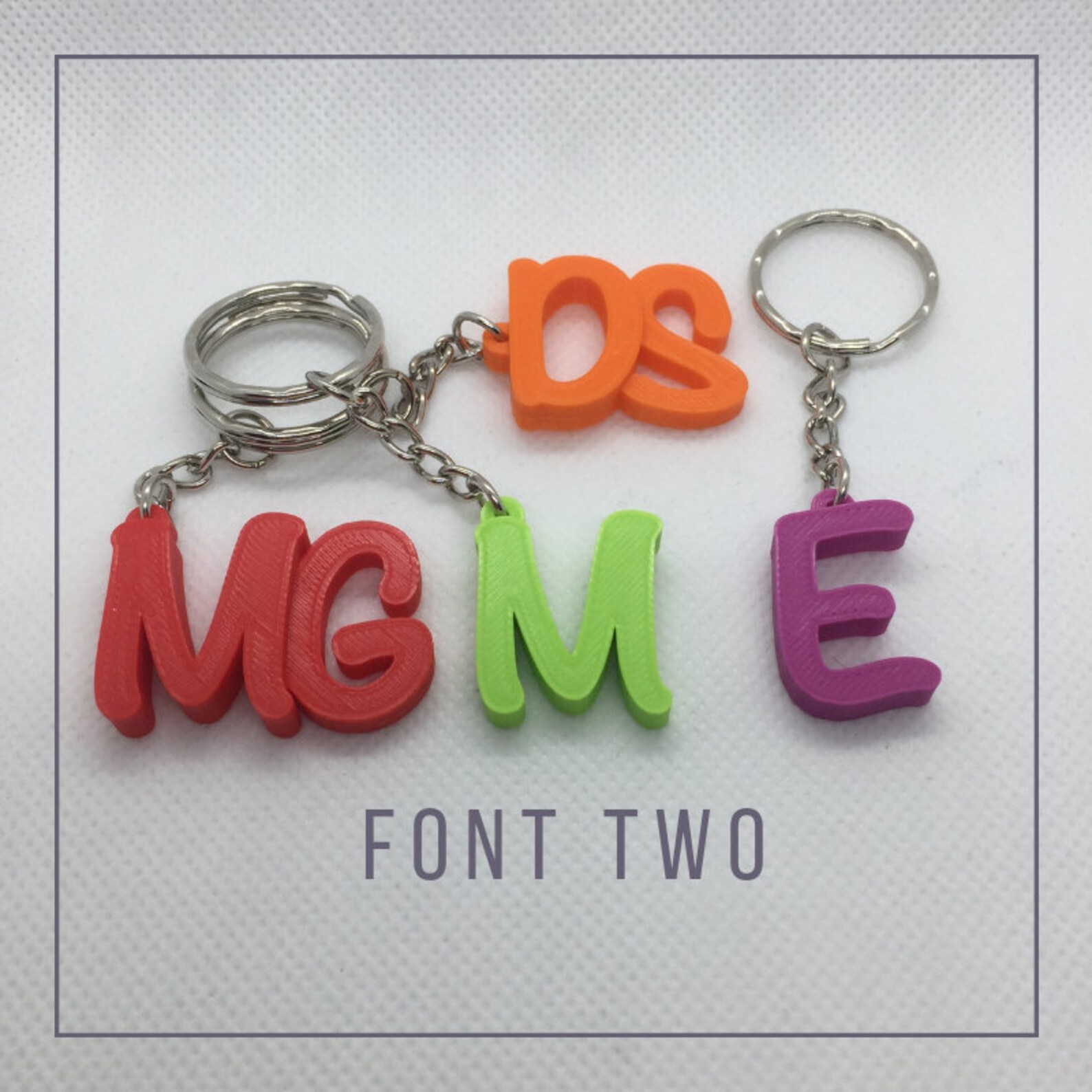 Personalised Initial Keyring Letter Key Ring Gifts Under 5 - Etsy UK