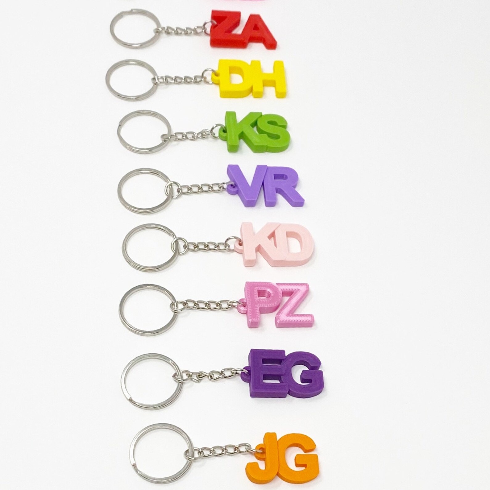 Personalised Initial Keyring Letter Key Ring Gifts Under 5 - Etsy UK