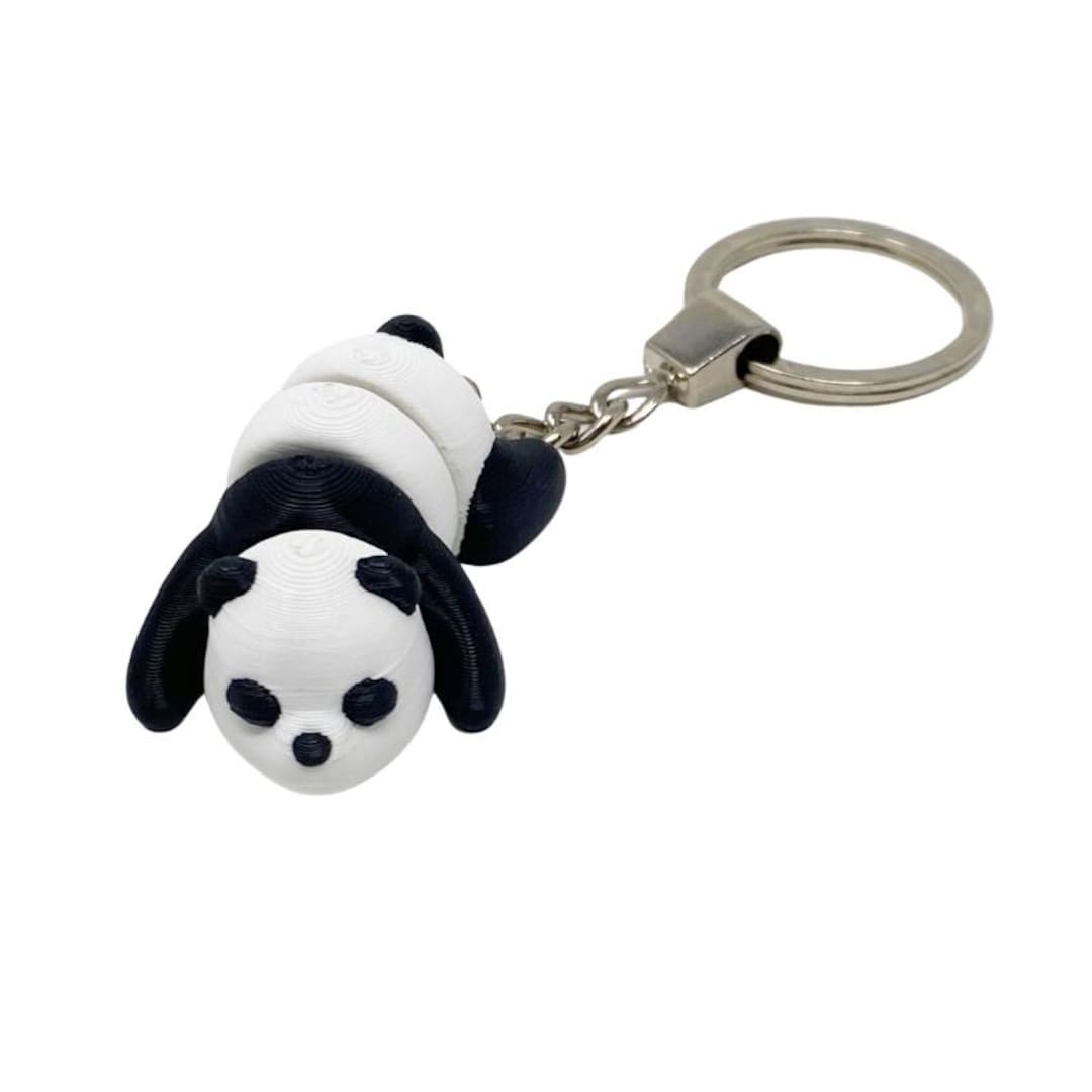 Panda Animal Keyring, Sensory Panda Toy Keyring, Panda Fidget Toy ...