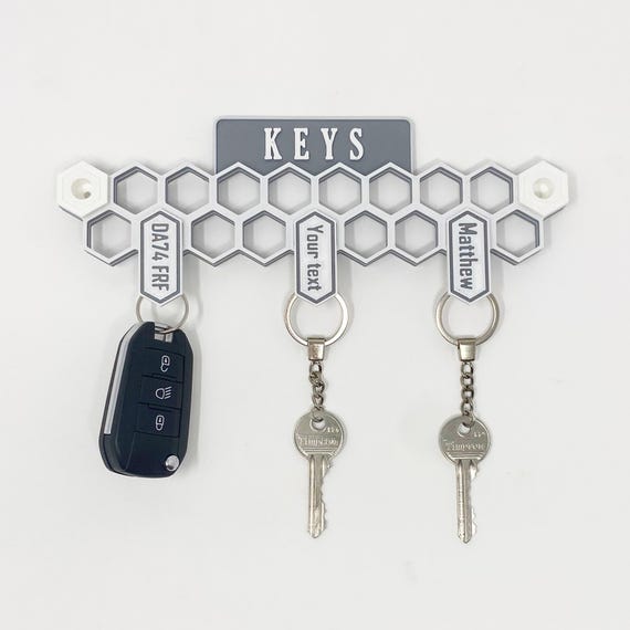 Personalised Key Holder Key Hook Rack Key Holder With Hooks Personalised Keys Key Holder for Wall Custom Key Rail Custom Key Rack Etsy Ireland