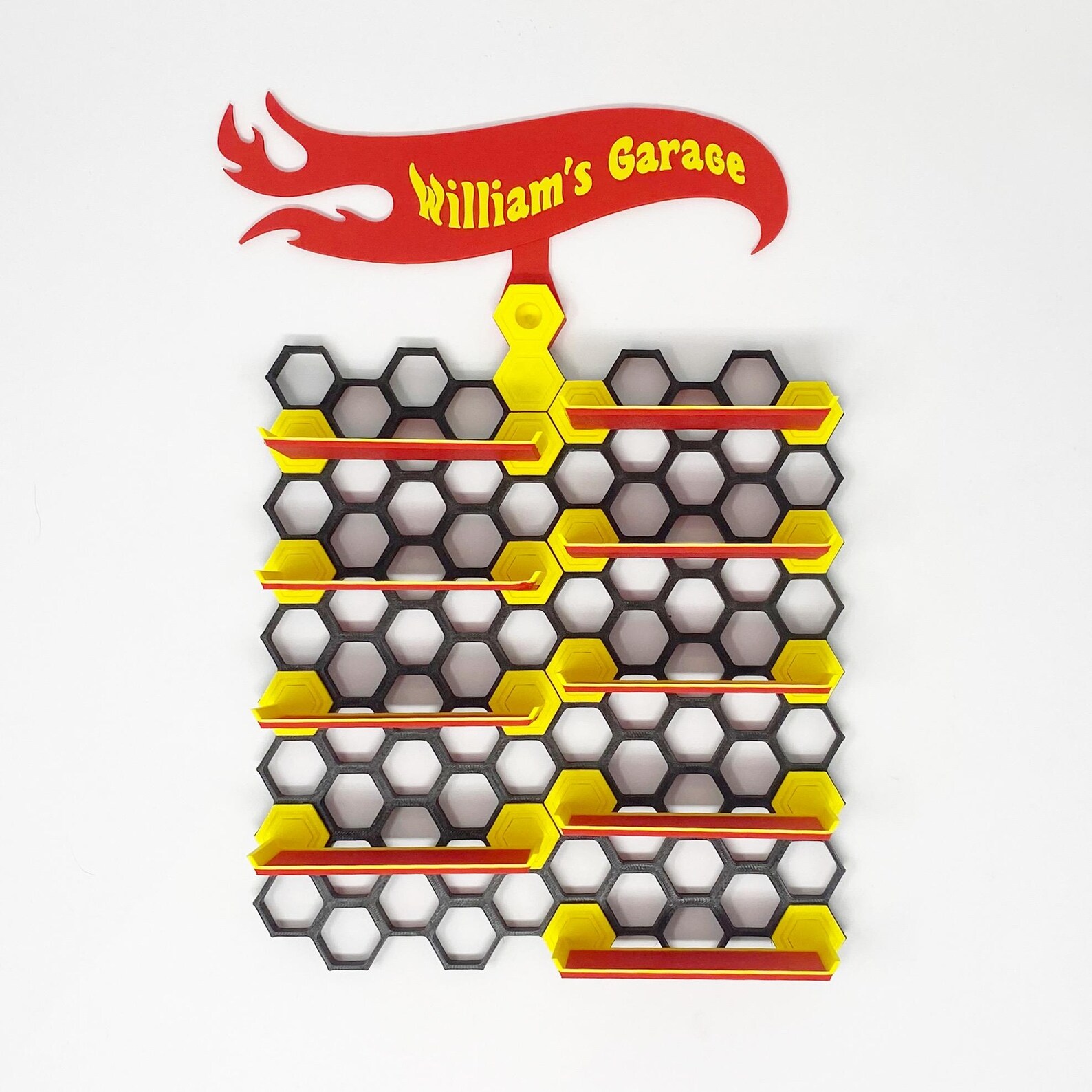 Kids Car Display Shelf, Hot Car Garage, Personalised Kids Car Garage ...