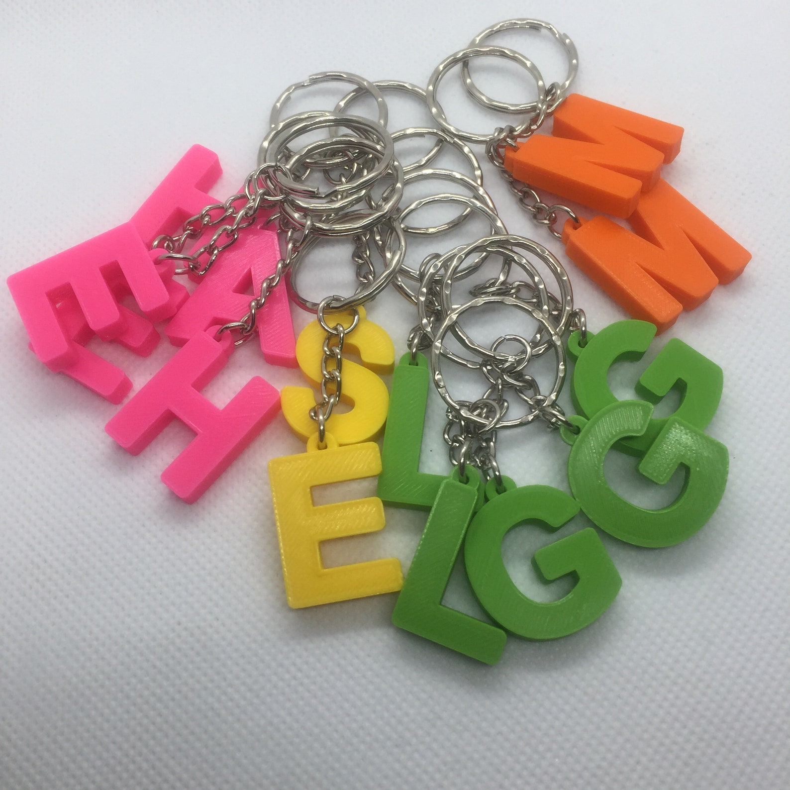 Personalised Initial Keyring Letter Key Ring Gifts Under 5 - Etsy UK