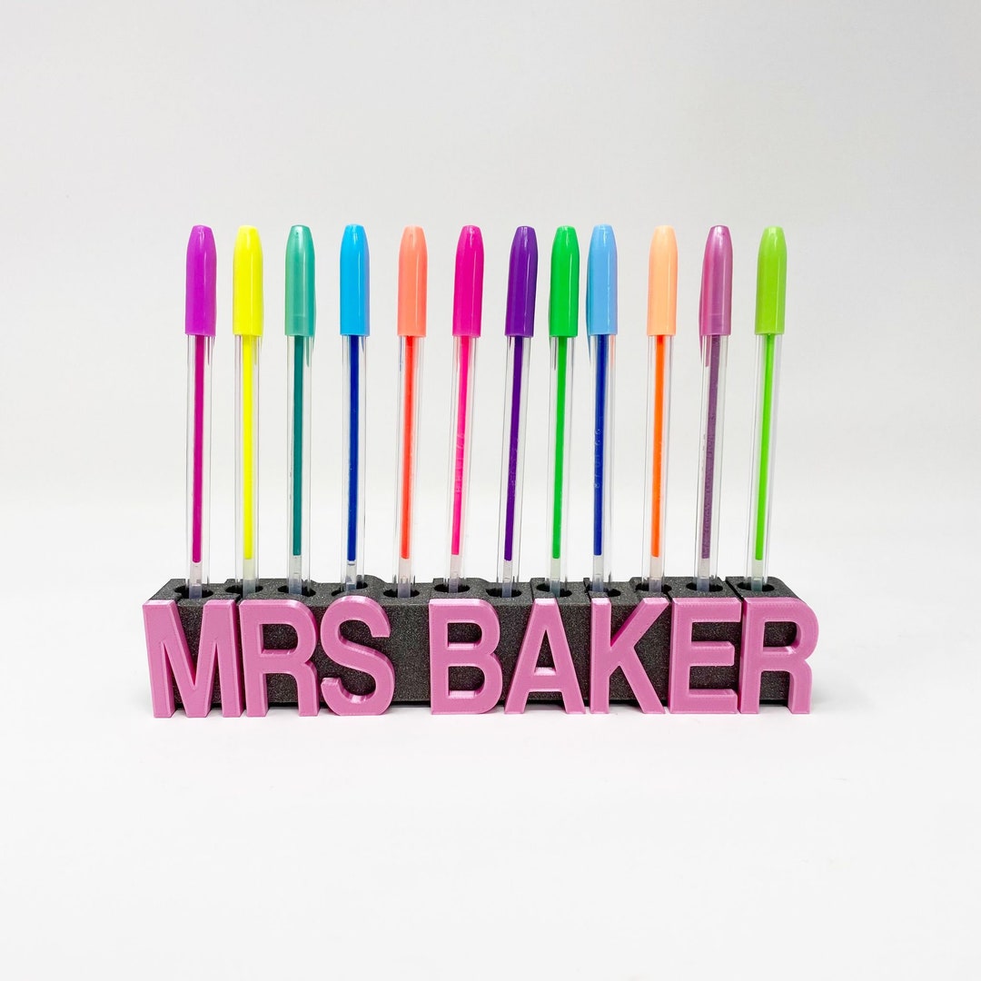 Personalised Pen Pot, Teacher Gift, Custom Teachers Gift, Personalised ...