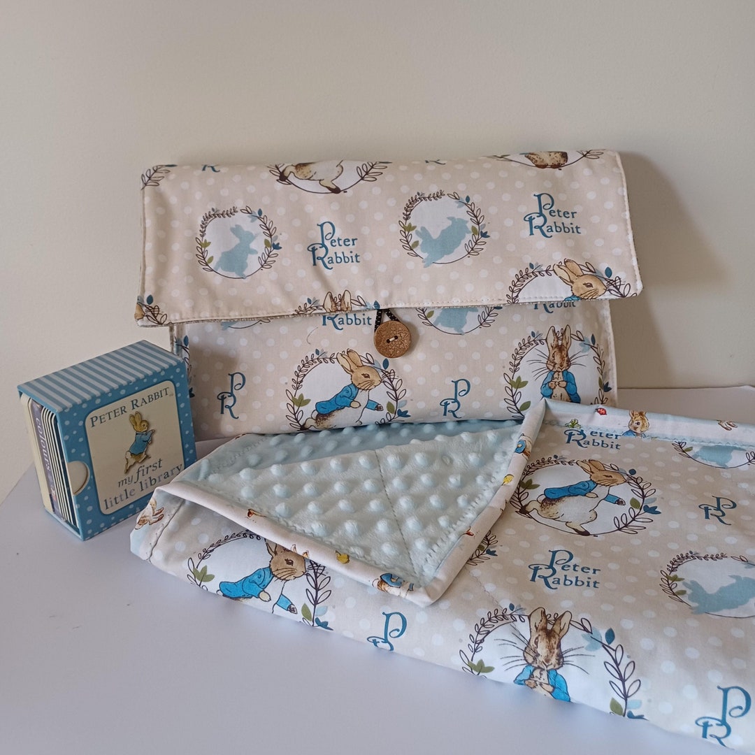 Peter Rabbit Nappy Change Mat Wallet/minky Pram Blanket/baby Shower ...