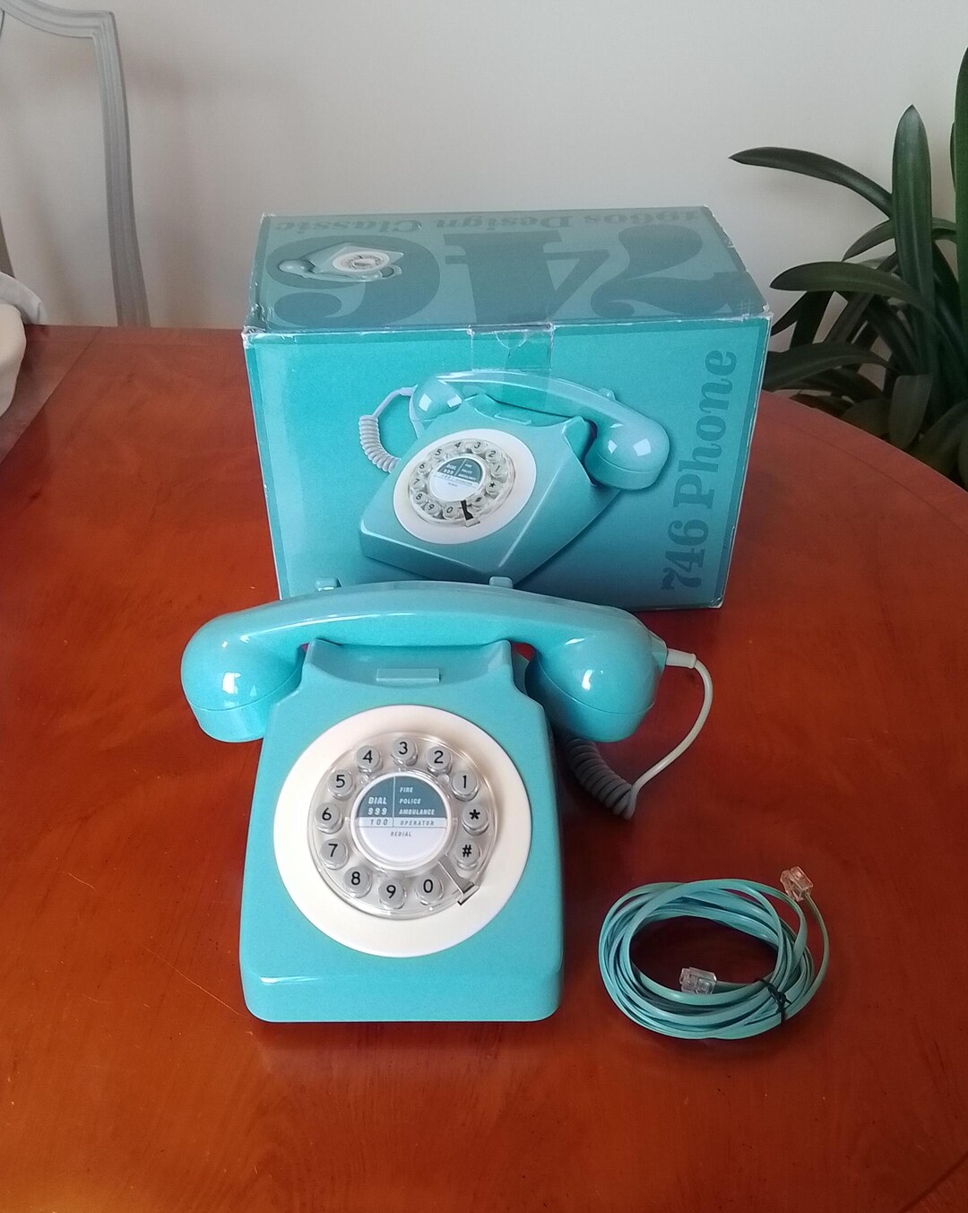 Retro Telephone Pale Blue 60s Style Icon Model 746 With Push Button ...