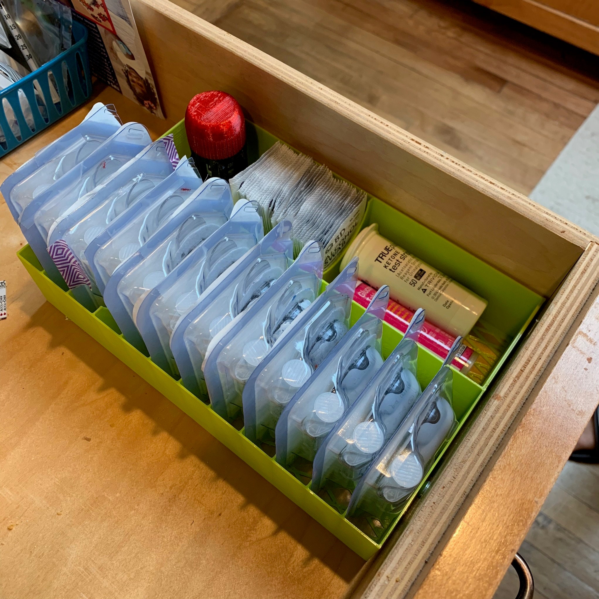 Omnipod Drawer Organizer 12 Pod Caddy Plus Extra - Etsy