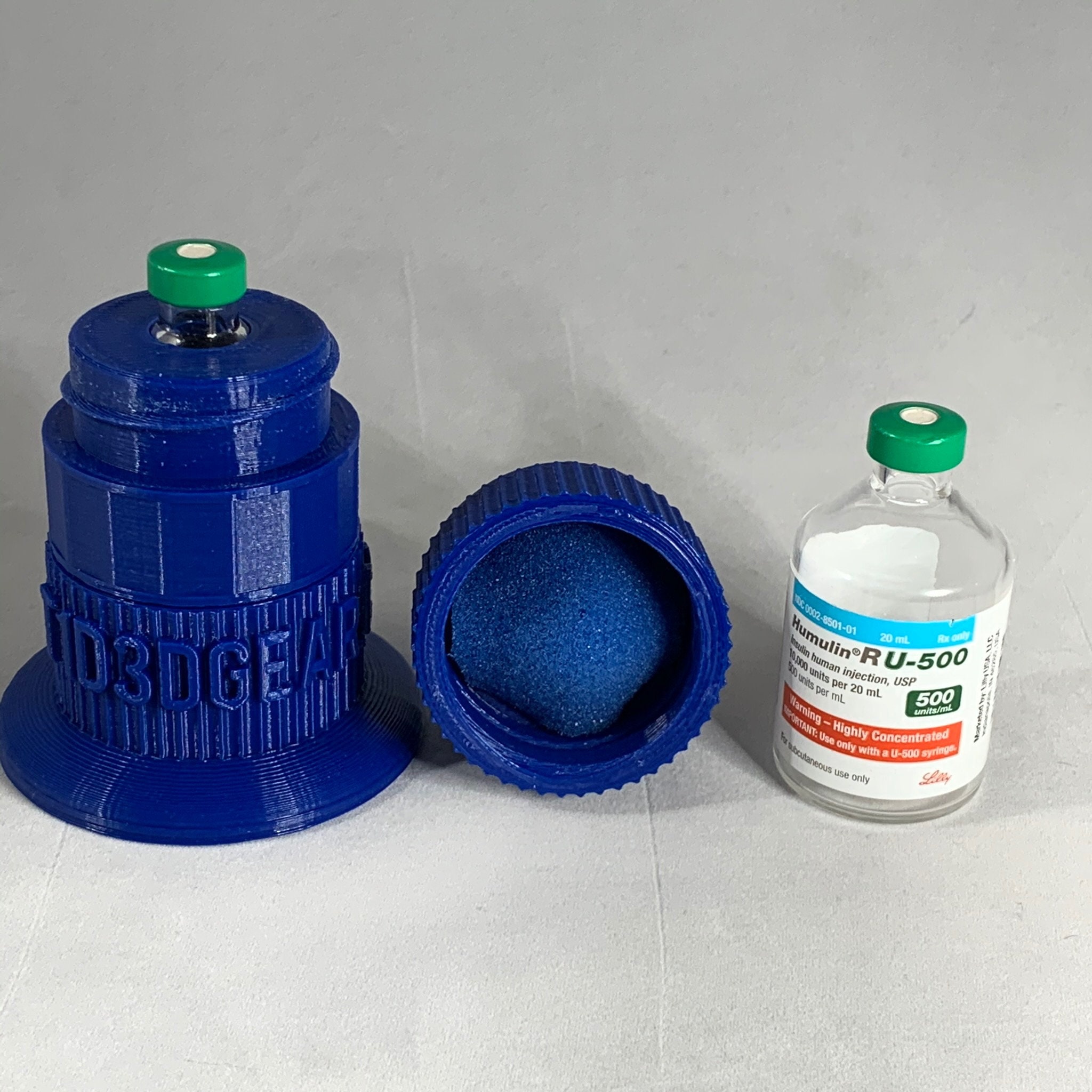 Humulin U-500 20ml 3 Piece 3D Printed Insulin Vial Vessel | Etsy Australia