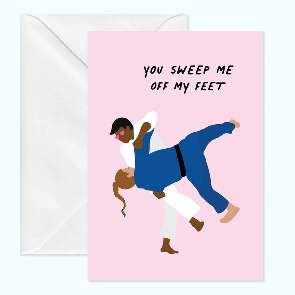 Bjj You Sweep Me off My Feet Card - Etsy