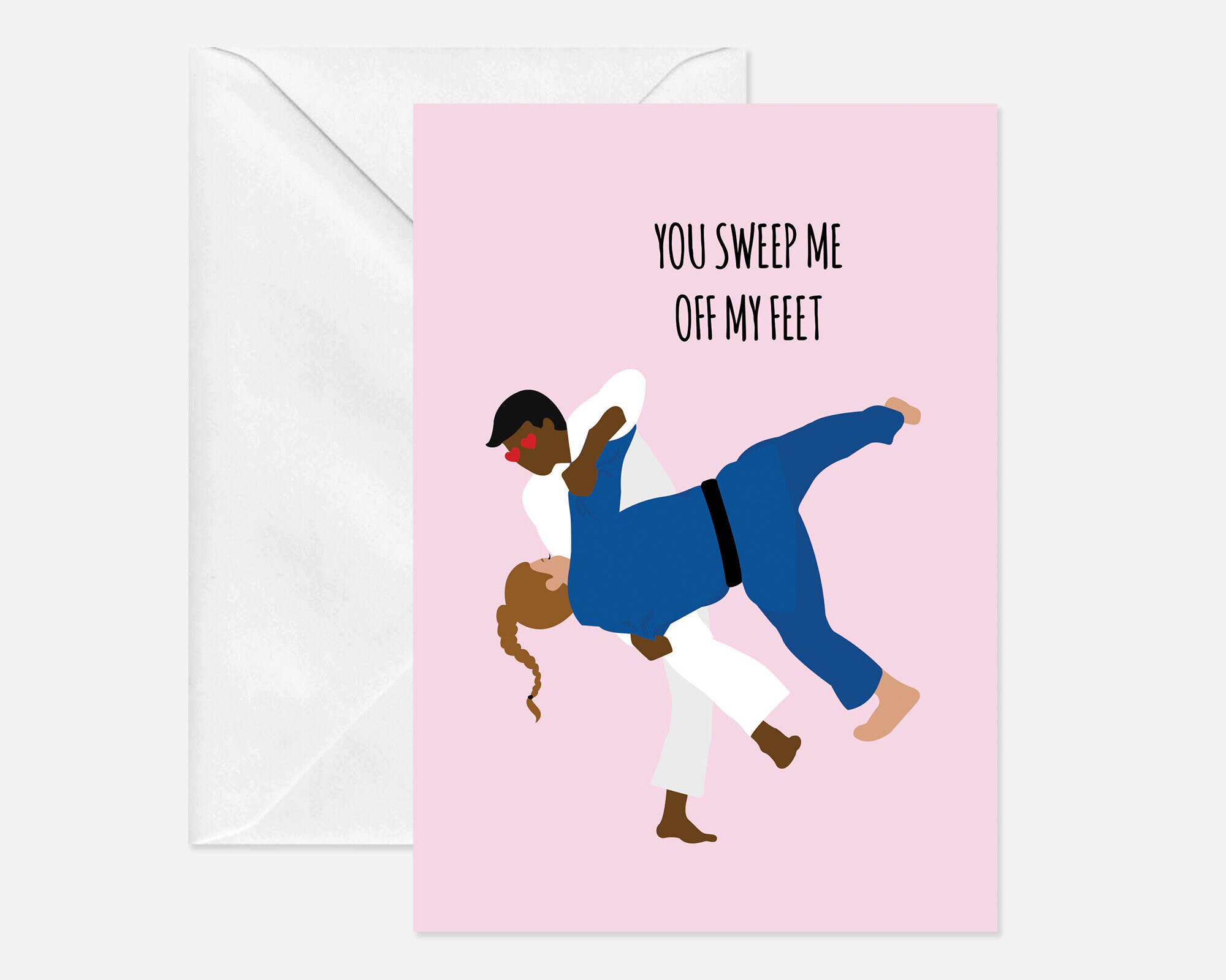You Sweep Me Off My Feet Greeting Card Martial Arts Jiu | Etsy