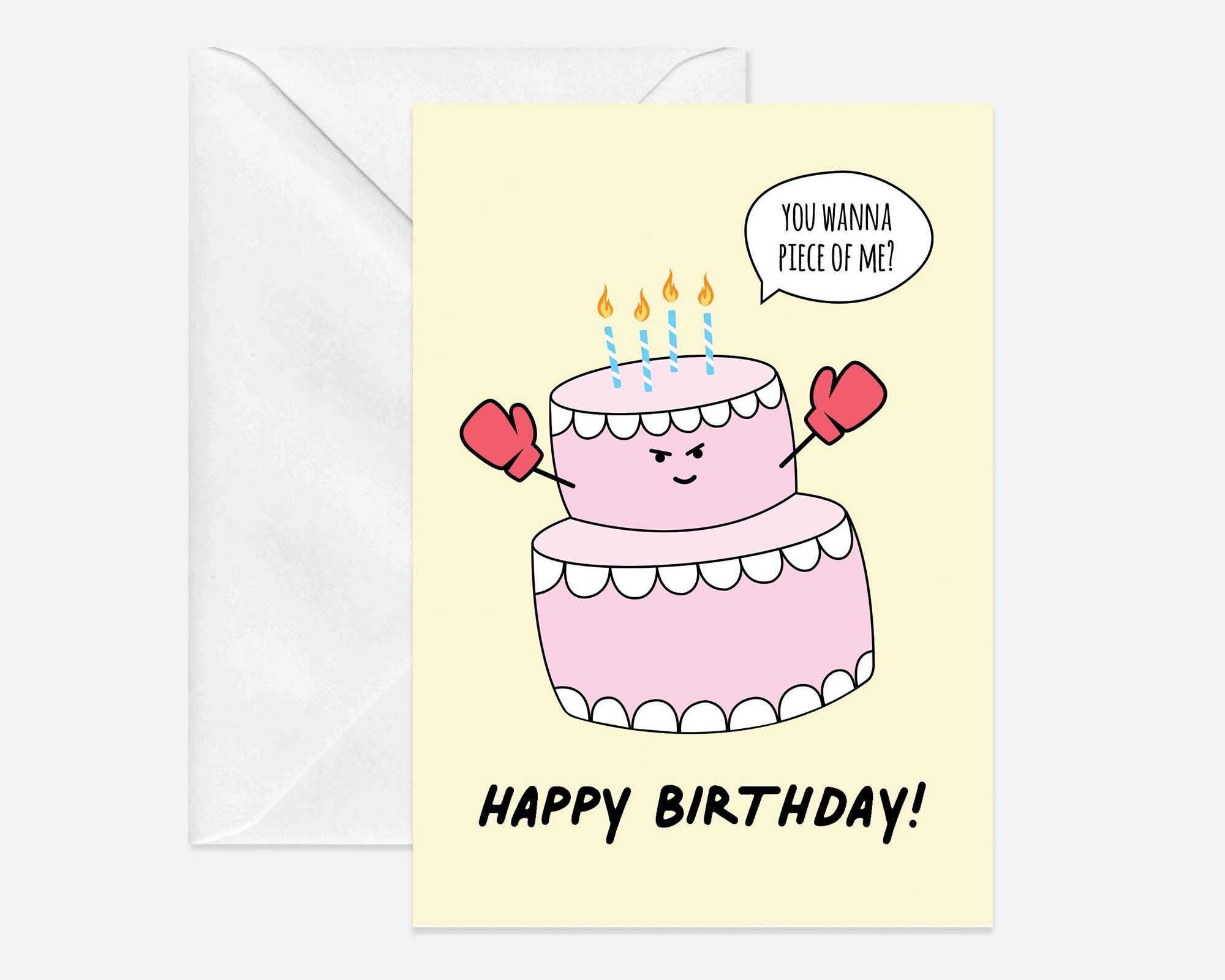 You Wanna Piece Of Me Happy Birthday MMA Muay Thai | Etsy