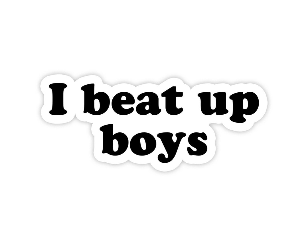 I Beat up Boys Sticker Fight Like a Girl Funny Martial Arts, Jiu Jitsu ...
