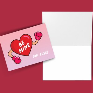 Be Mine (or Else) Greeting Card | Funny Valentine for MMA, Boxing, Muay ...