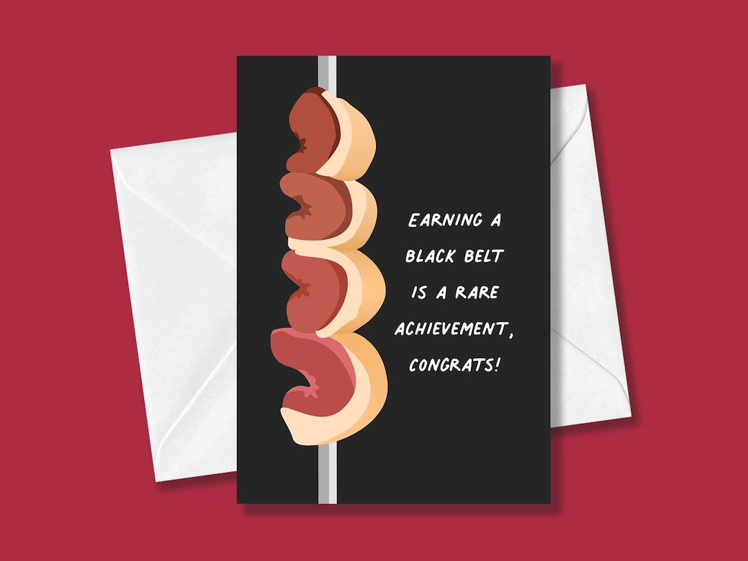 Black Belts Are Rare Greeting Card | Congrats Black Belt Promotion for ...