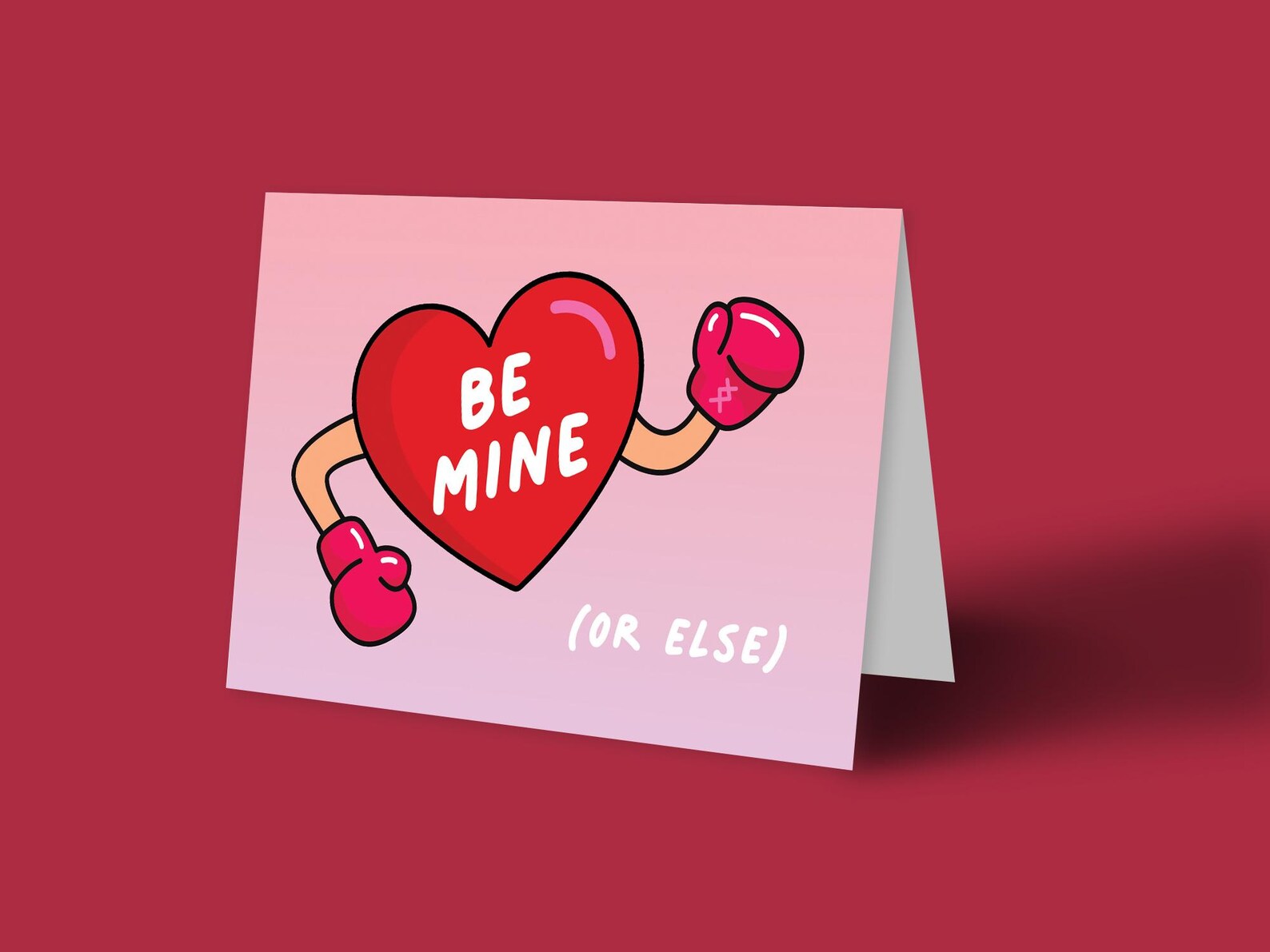 Be Mine (or Else) Greeting Card | Funny Valentine for MMA, Boxing, Muay ...
