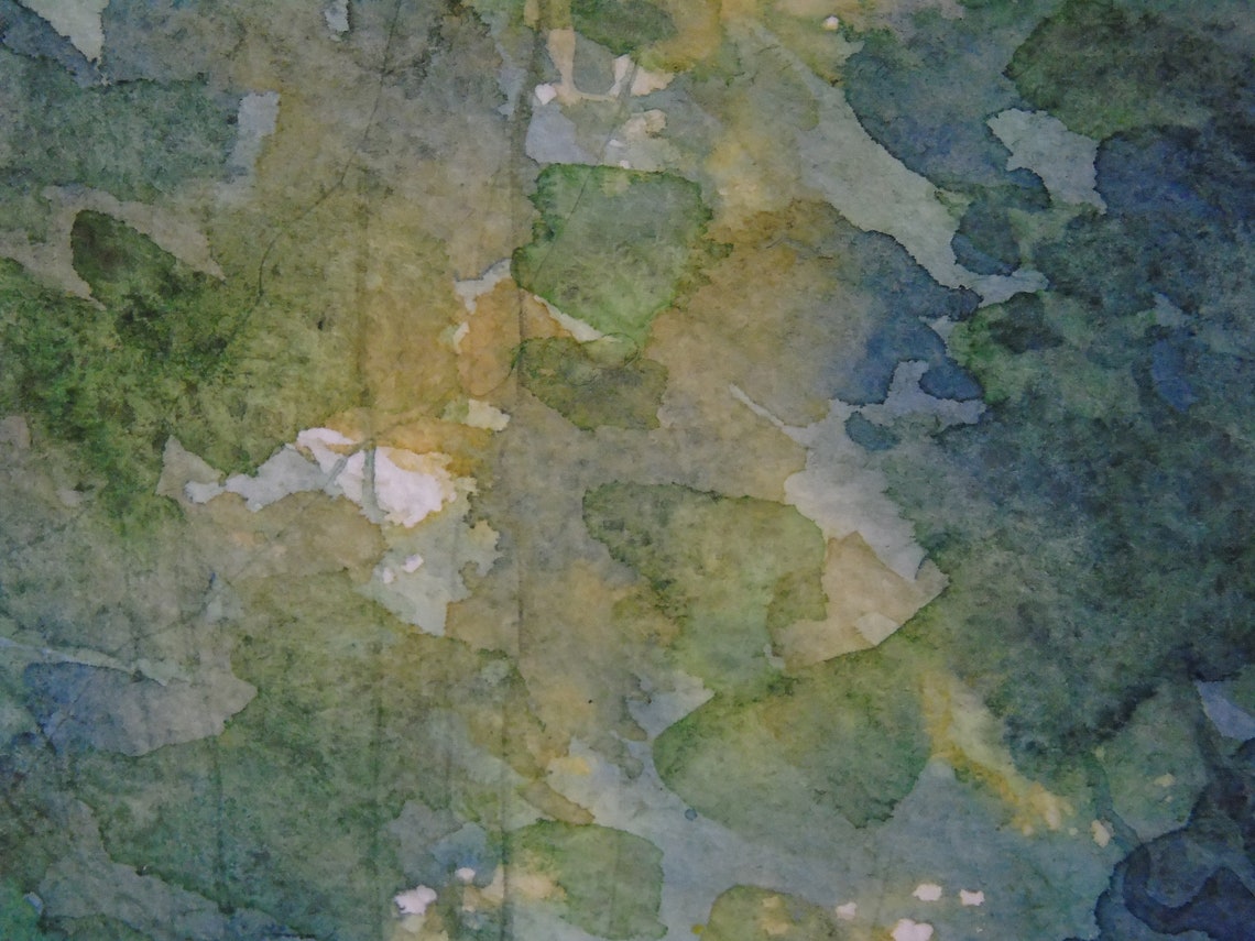 Original Watercolour, Landscape Painting of a Pathway Through Trees in ...