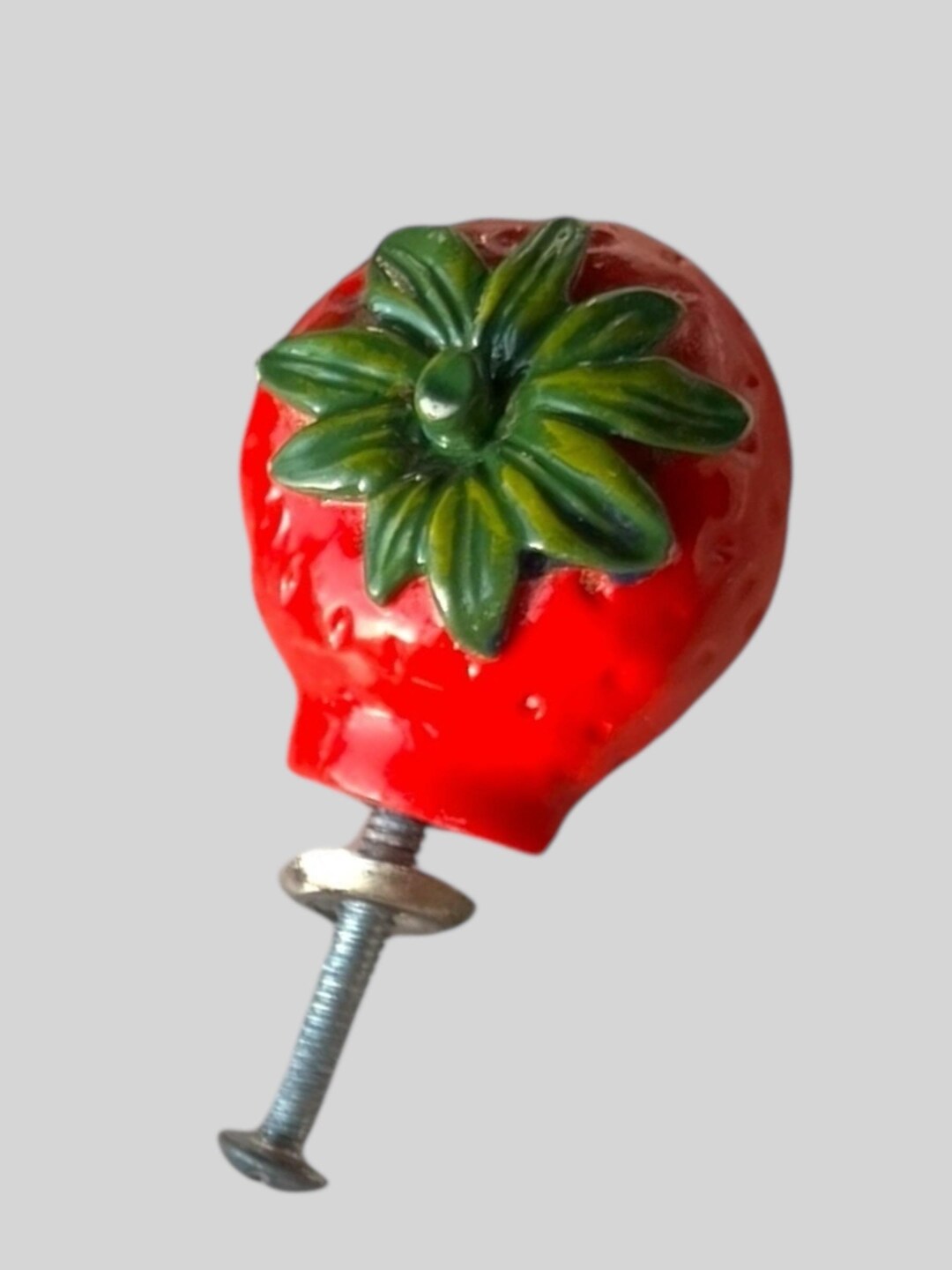 Strawberry Ceramic Drawer Pulls - Vintage Realistic Looking Knobs - Etsy