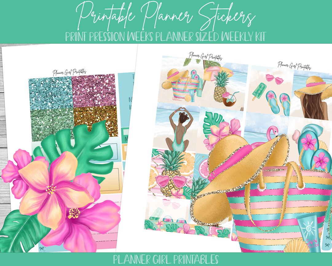 PRINTABLE Print Pressions Weeks Weekly Kit | Fun in the Sun Summer ...
