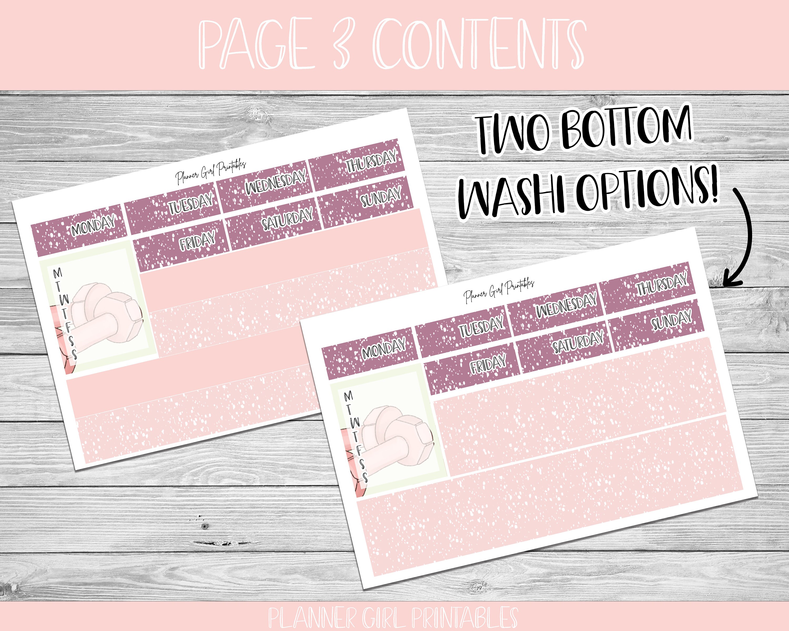 PRINTABLE Standard Vertical Planner Stickers Weekly Kit | Etsy