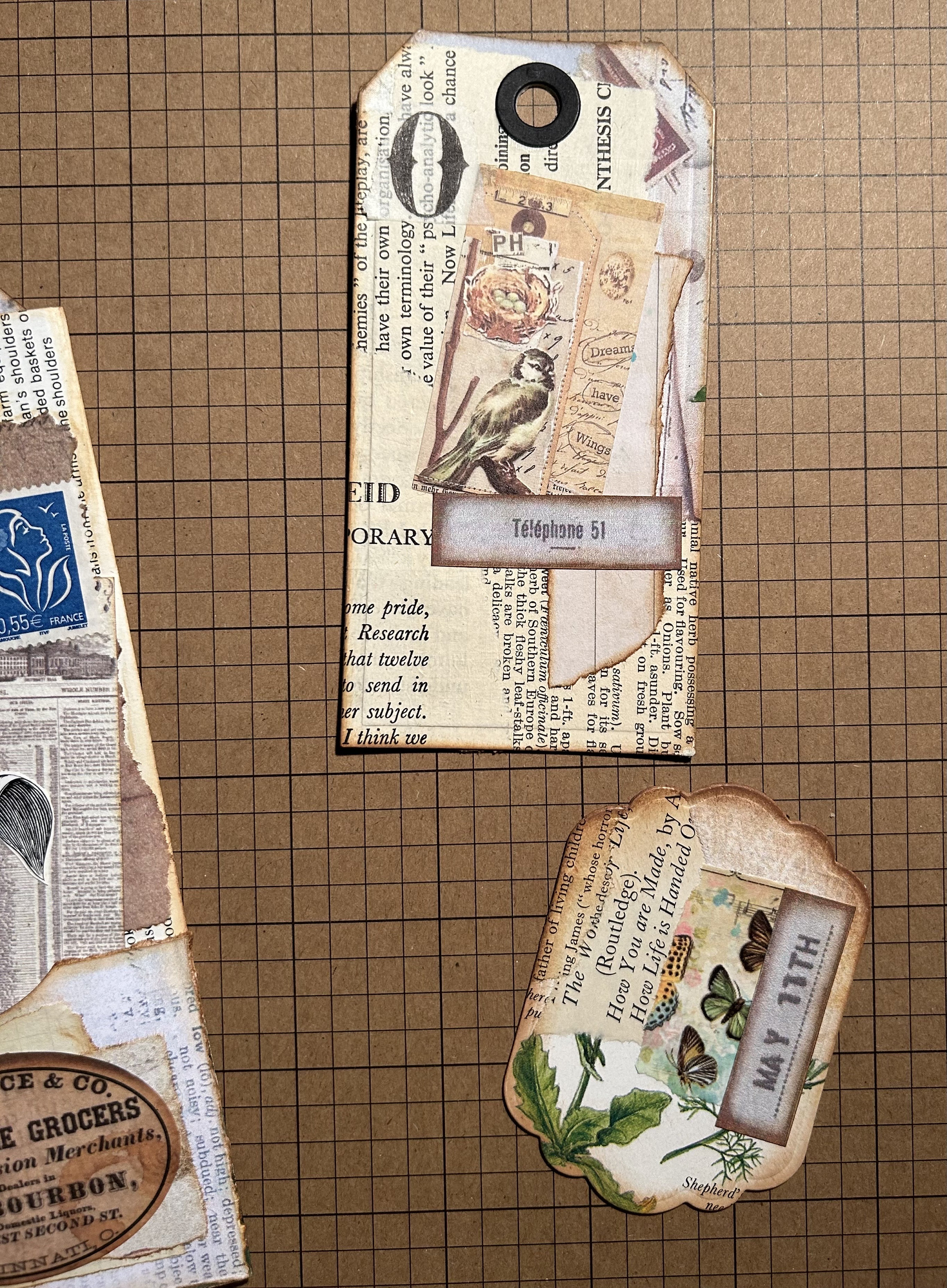 Lucky Dip Loaded Bookpage Journal Flip Pocket With Included Handmade Ephemera. - Etsy