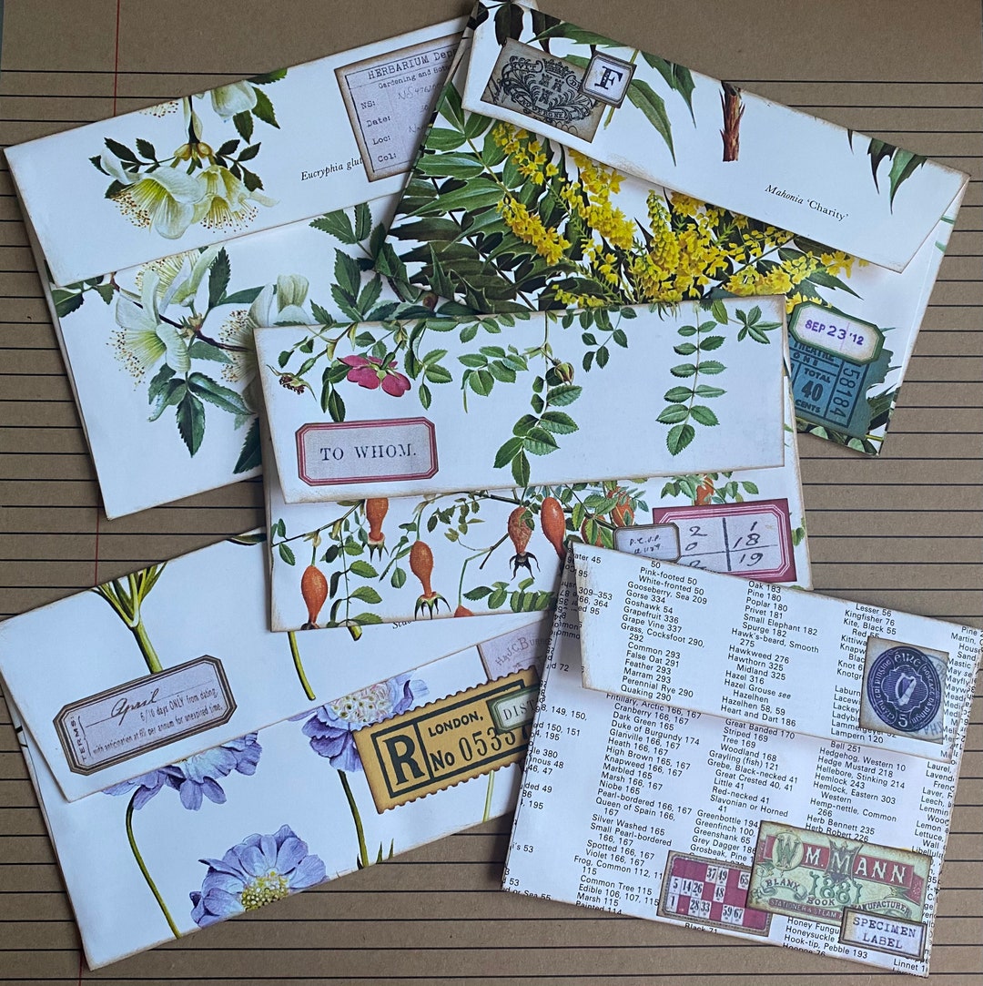 Handmade Junk Journal Envelopes. Lucky Dip 5 Pack. Junk Journal ...