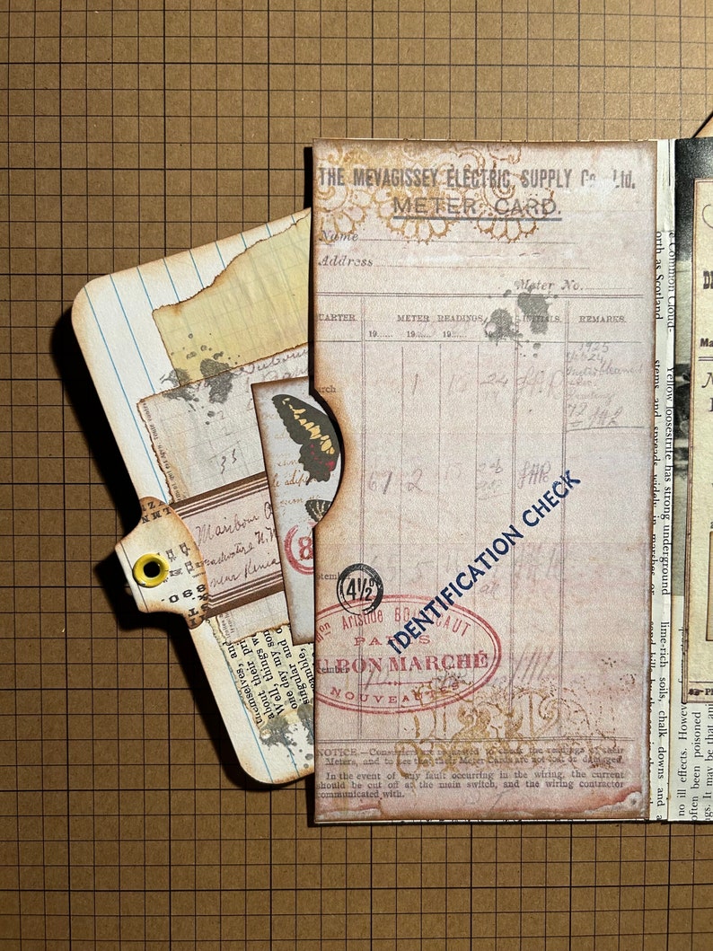 Lucky Dip Loaded Bookpage Journal Flip Pocket With Included Handmade ...