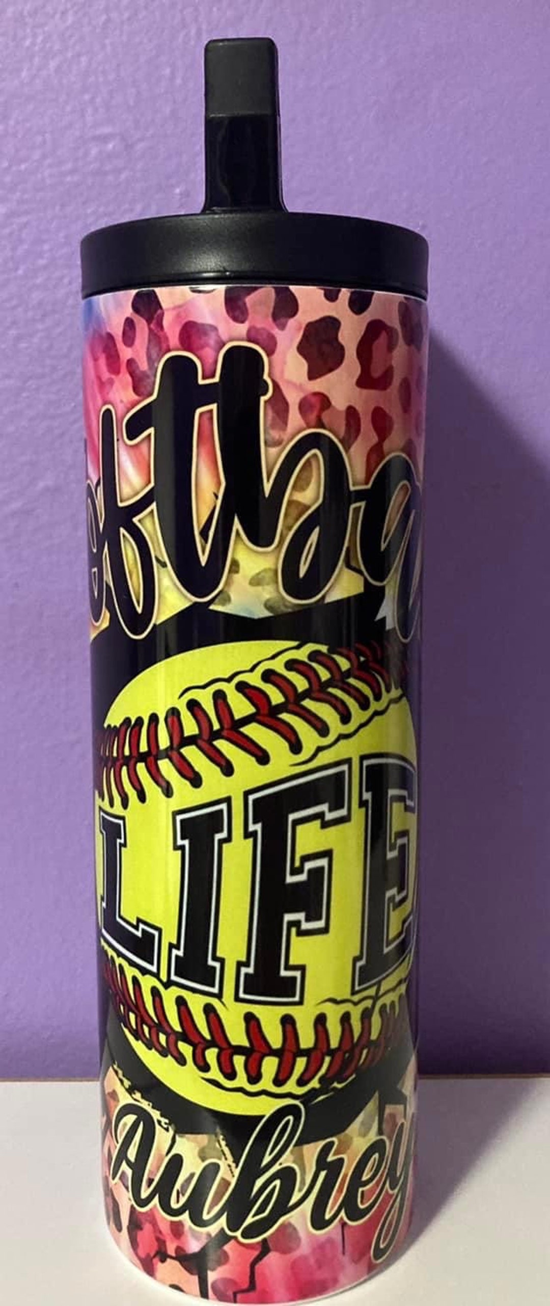 Personalized 20 Ounce Softball Cup - Etsy