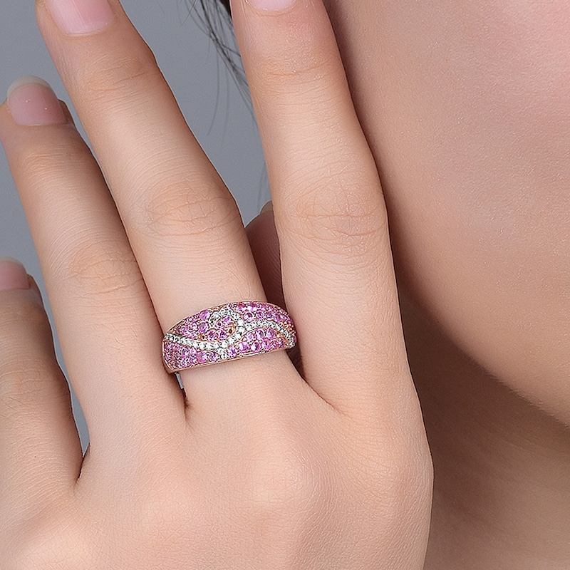 Pink Cz Ring - Etsy