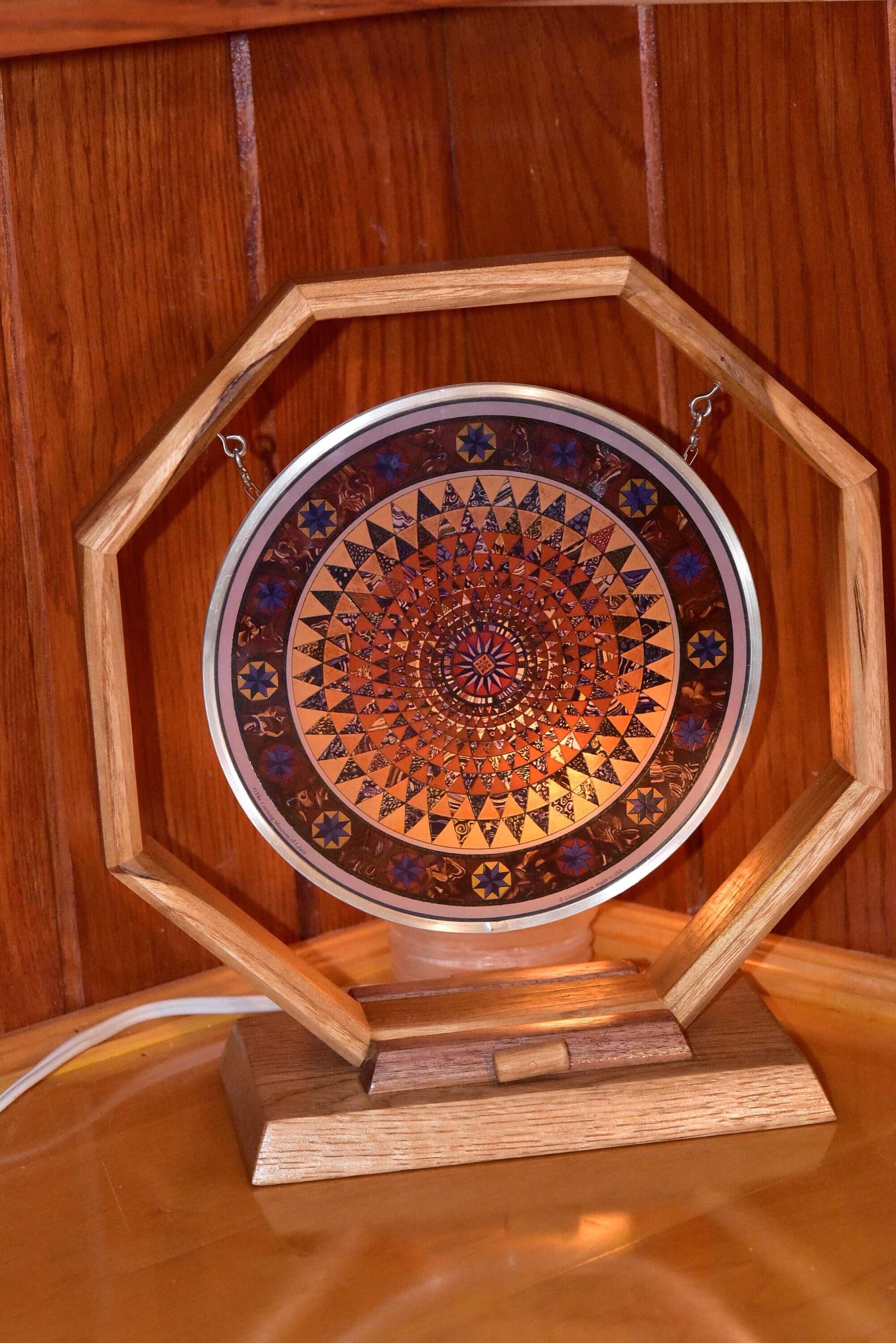 Octagon Stand With Glassmasters 8 1/2" Round Sun Catcher - Etsy