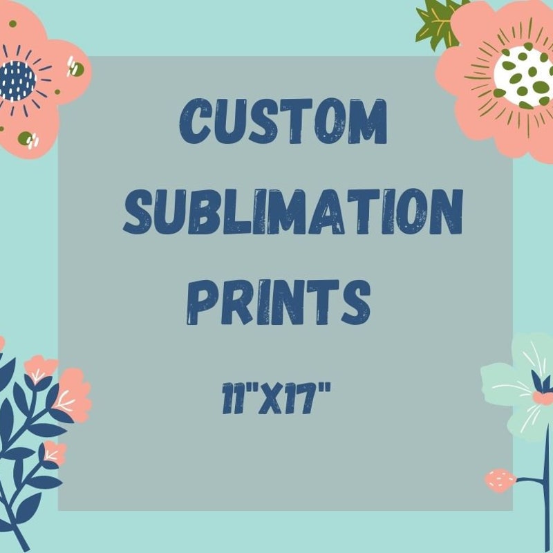 Custom Sublimation Print - Etsy